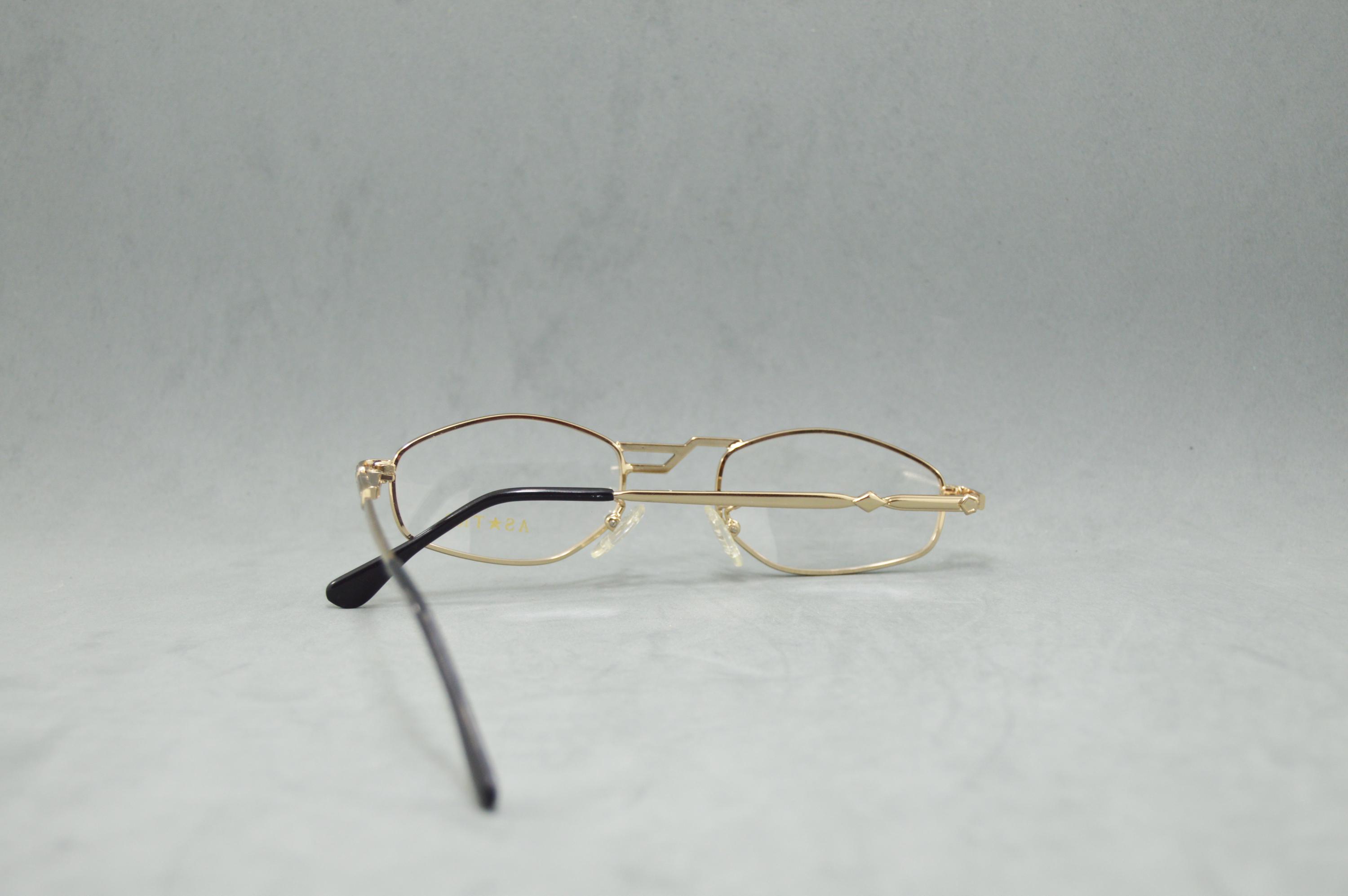 Vintage Metal Eyeglasses ASTRO Line ELITE 5052 Italy Fantasy Narrow ...