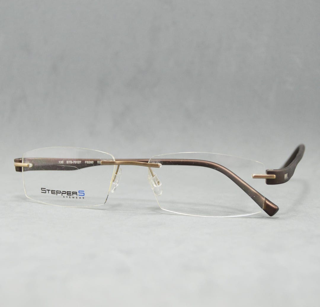 STEPPERS EYEWEAR 70127 FS260 Vintage Rimless Eyeglasses NOS Unworn ...