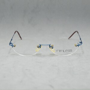Vintage Rimless Eyeglasses RIMLESS Germany NOS. Unisex Man Woman Rx ...