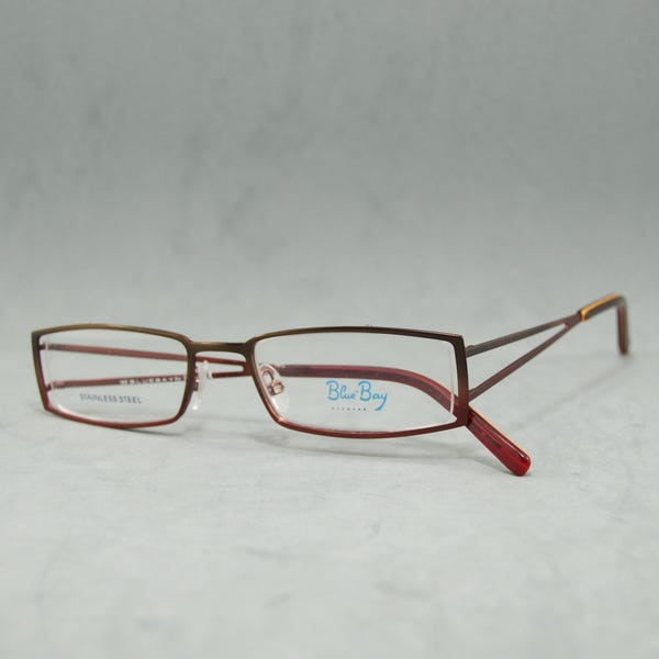 Vintage Metal Eyeglasses ASTRO Line ELITE 5052 Italy Fantasy Narrow ...