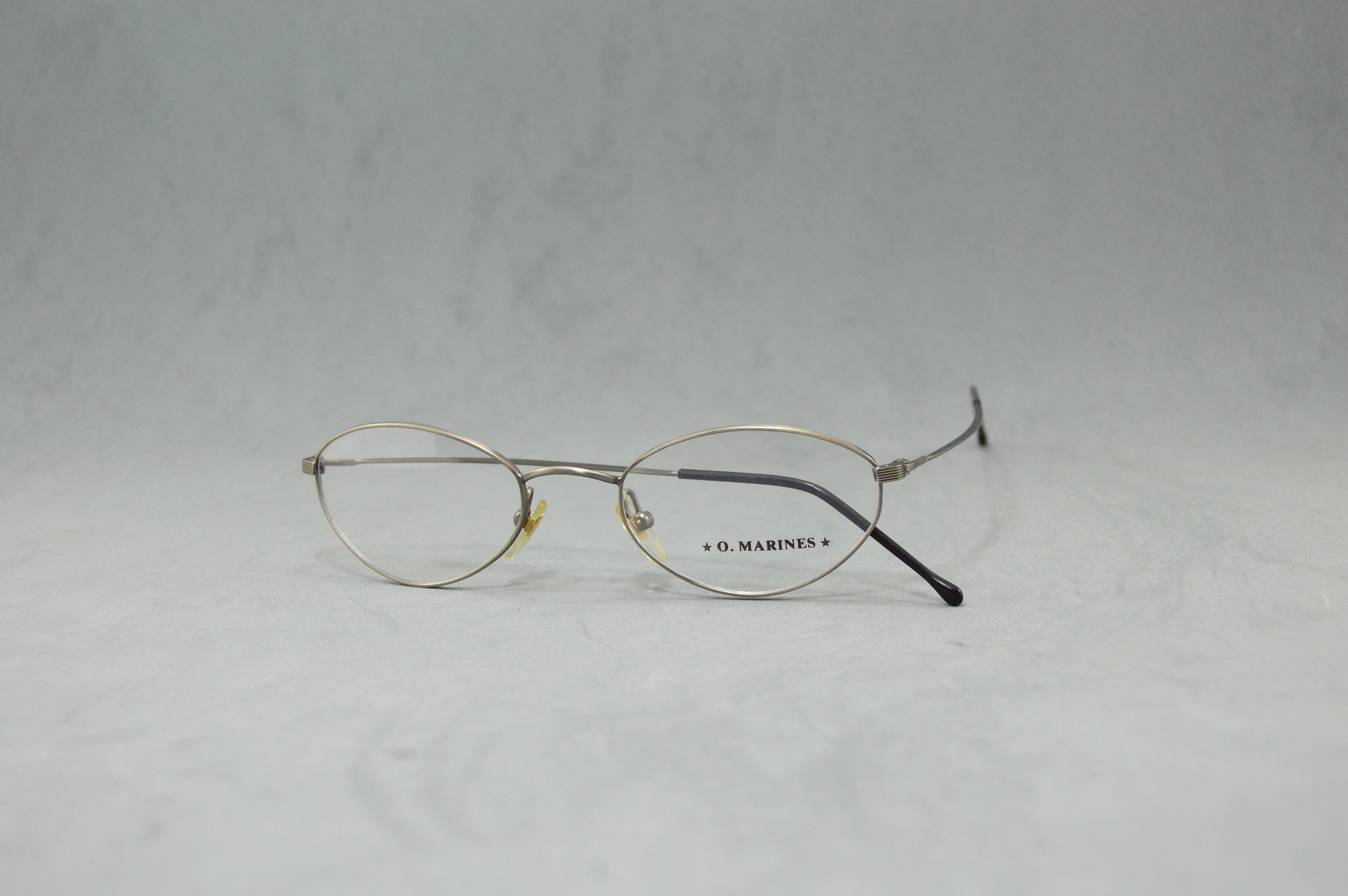 Vintage Metal Eyeglasses O Marines Oval Round Eyewear Unworn NOS Rx ...