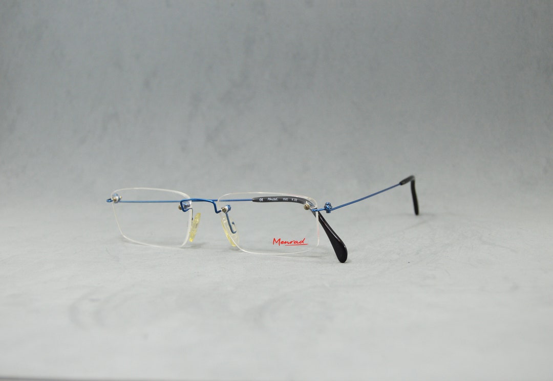Vintage Rimless Eyeglasses Brand MENRAD by FMG Nos Vgt Classic Square ...
