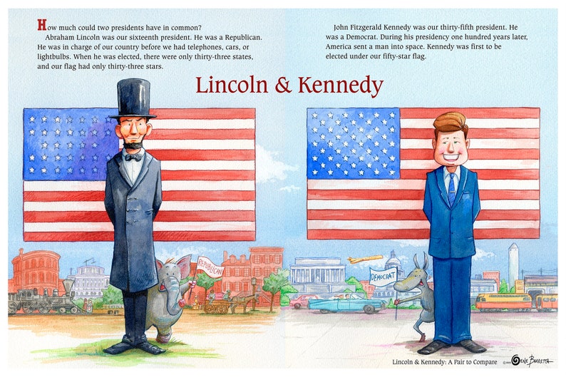 Lincoln & Kennedy: A Pair to Compare - Etsy
