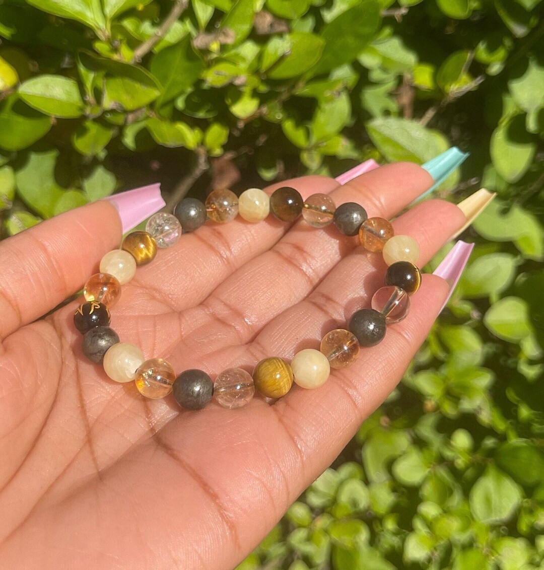 Solar Plexus Bracelet, Chakra Healing Stones, Gemstone Bracelets, Will Power, Self-esteem ...