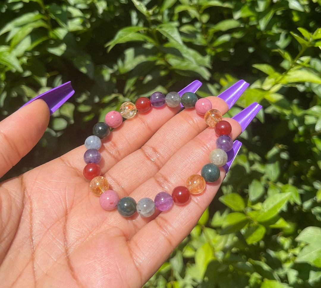 Immune System Support Bracelet, Natural Healing Crystals, Bracelet ...