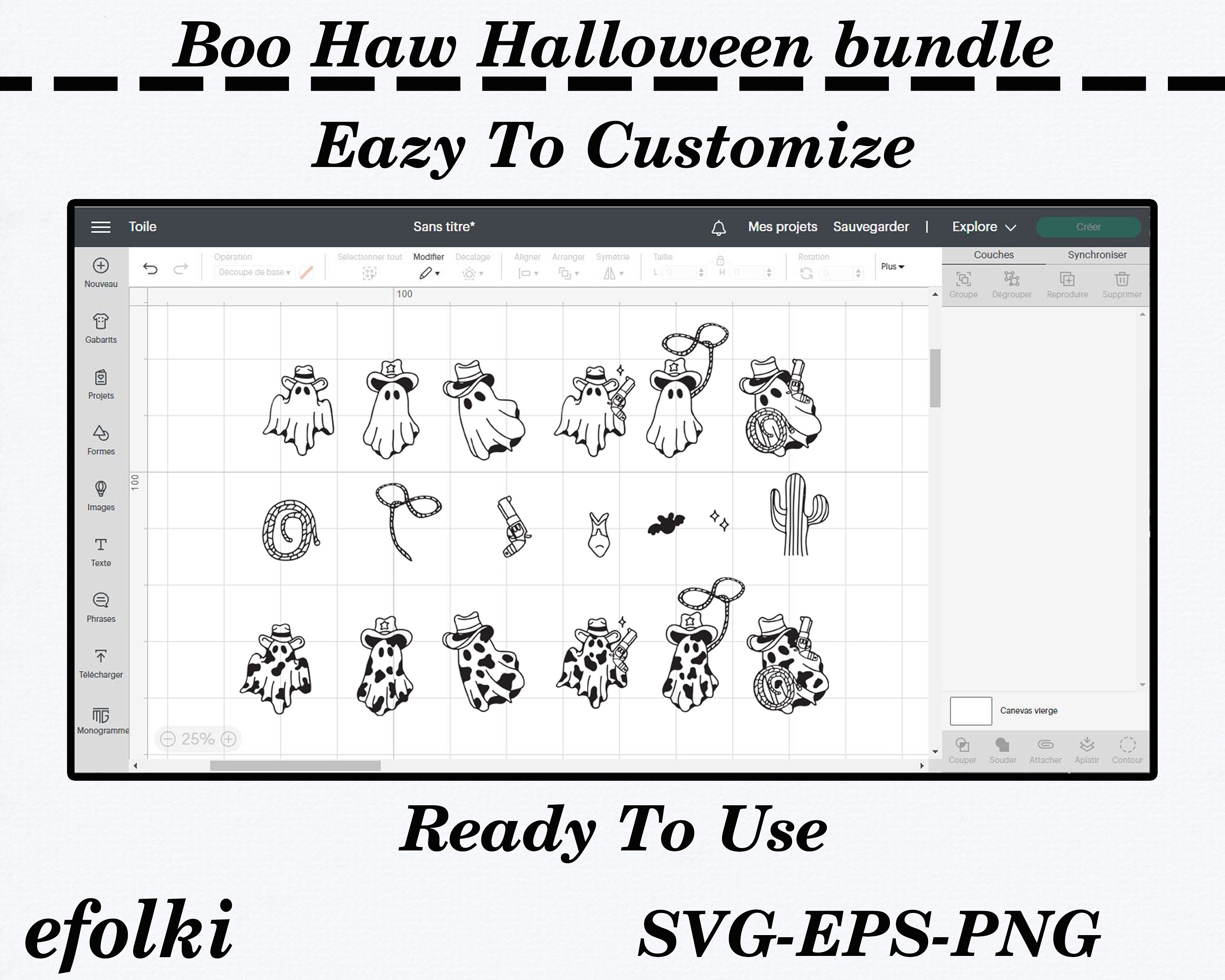 Boo Haw Ghost SVG Bundle, Halloween Svg,spooky Svg, Funny Ghost ...