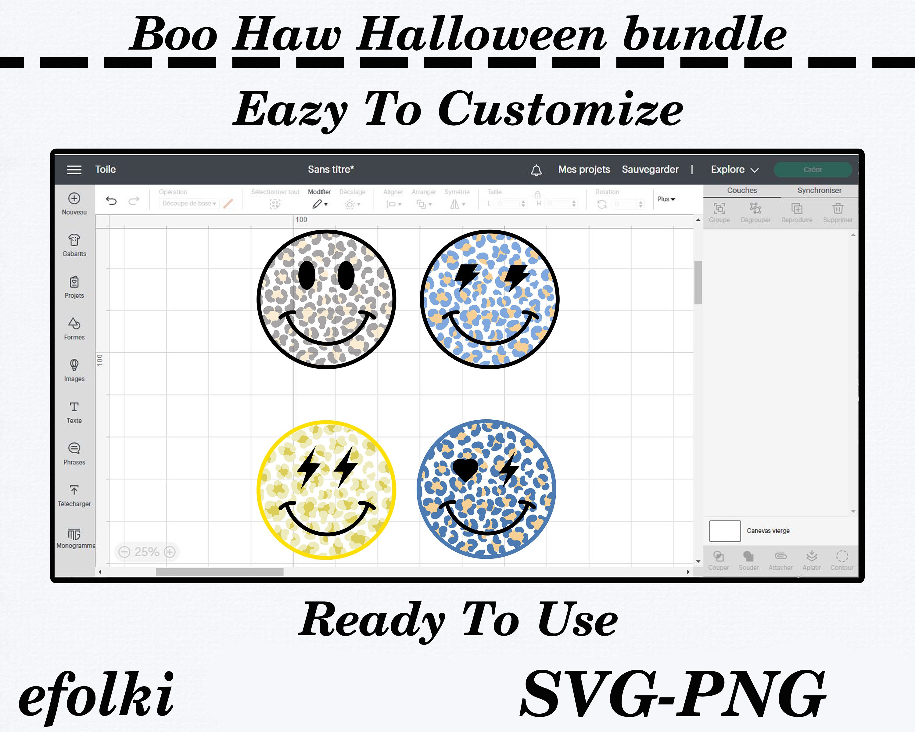 Leopard Smiley SVG Bundle, Smiley Face Svg, PNG Sublimation for Shirt ...