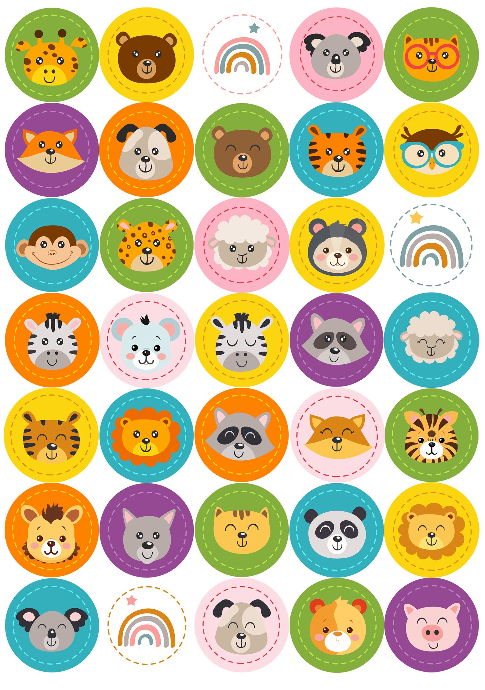 Reward Charts Jungle Animals + 70 Stickers - 3 Large Incentive Cards ...