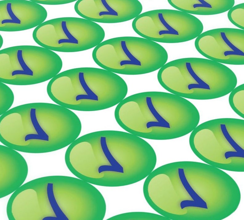 Green Check Mark Reward Stickers. 19mm. 54 Stickers. Tick Stickers ...