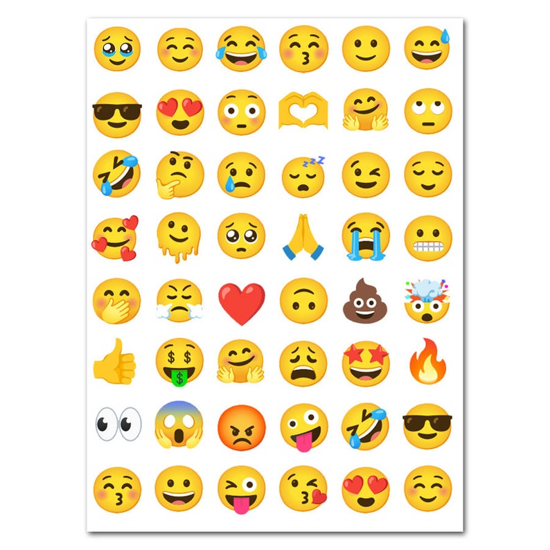 Emoji Stickers 2025. the Most Popular Emoji's. 48 Stickers. Reward ...