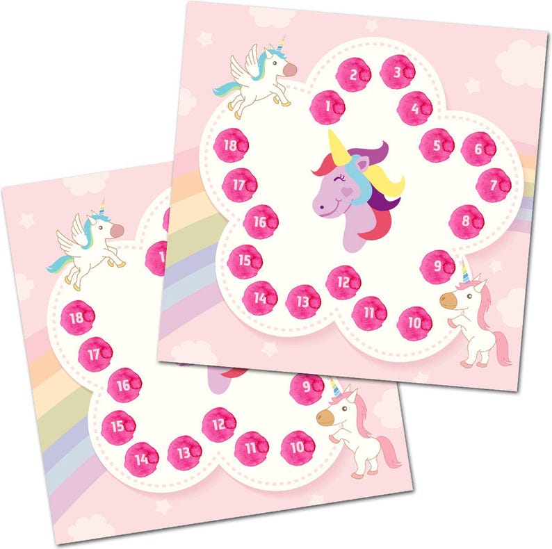 Reward Chart Unicorn With Stickers - 2 Reward Charts + 2 Sticker Sheets ...