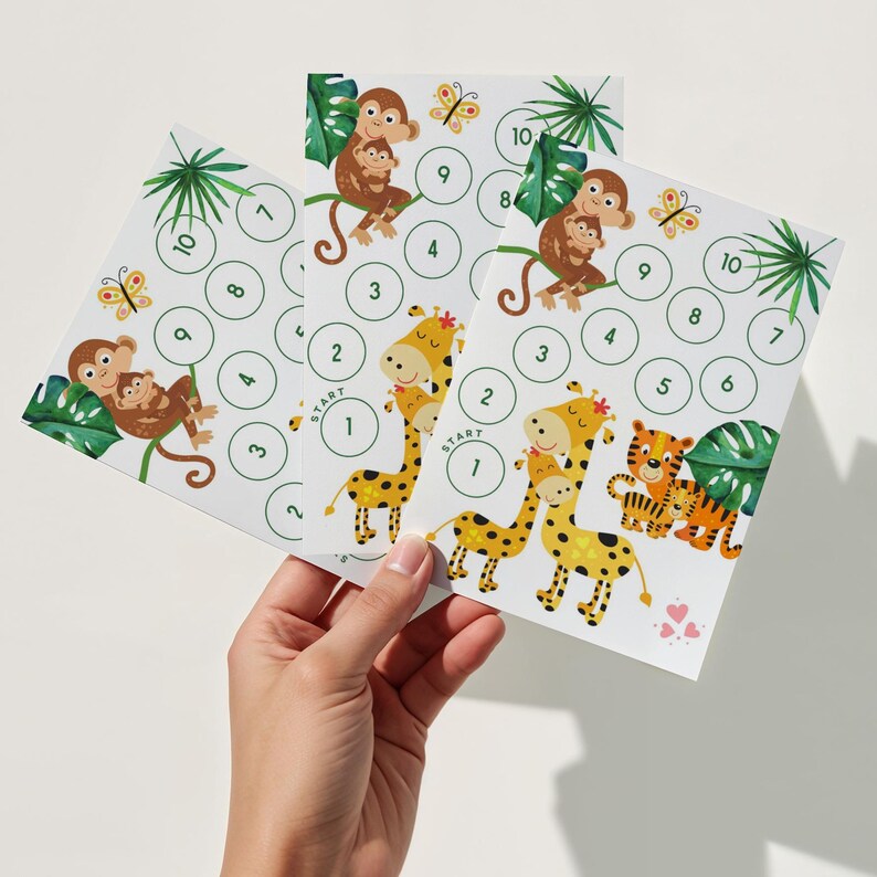 Reward Charts Jungle Animals + 70 Stickers - 3 Large Incentive Cards ...