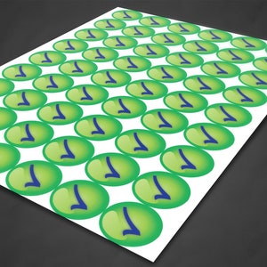 Green Check Mark Reward Stickers. 19mm. 54 Stickers. Tick Stickers ...