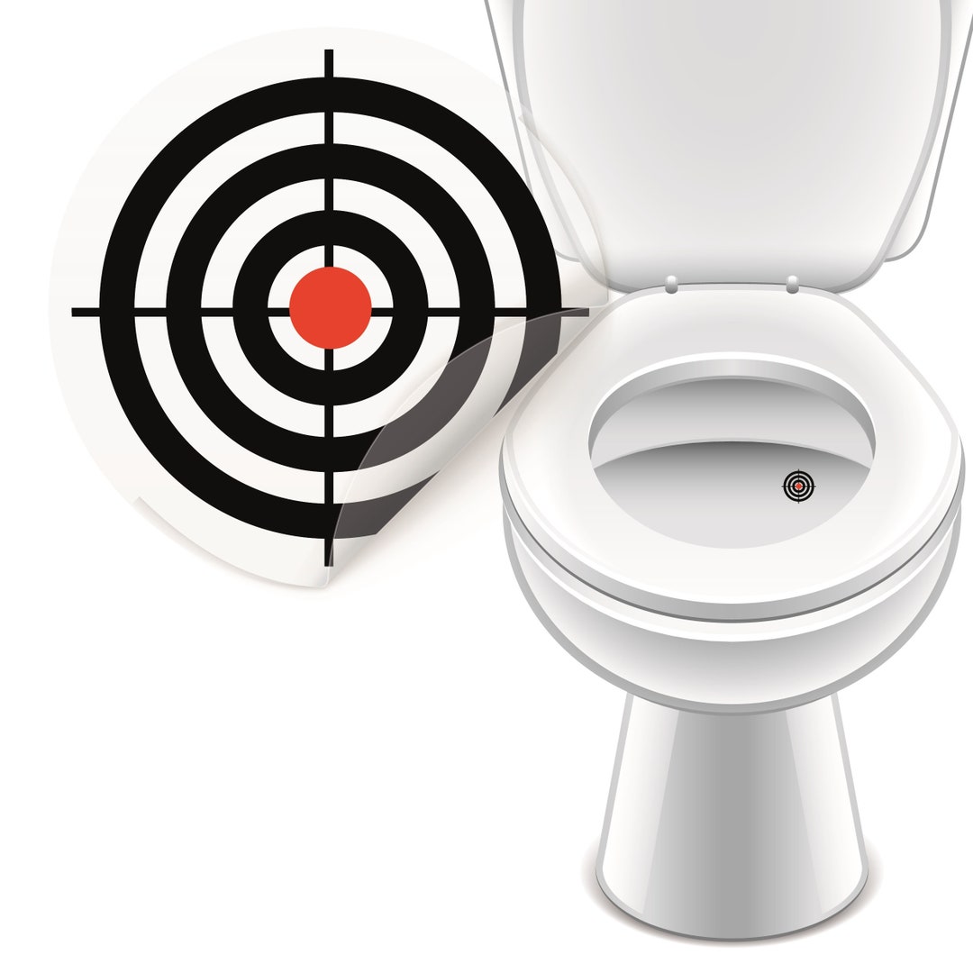 4 Urinal Stickers Bulls Eye Urinal Target Stickers Toilet Target Clean ...