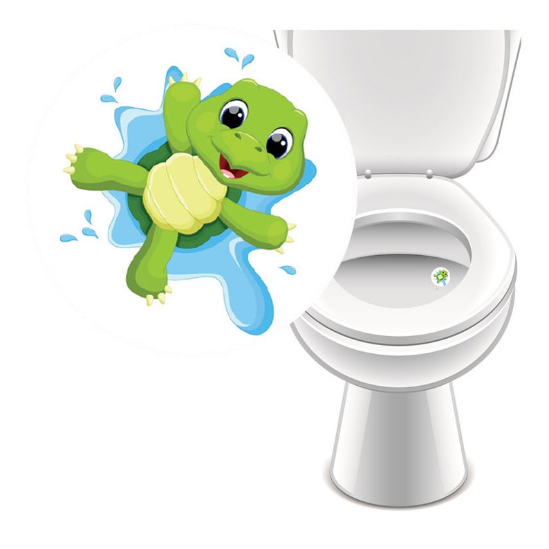 Potty Stickers Cute Animals - 4 Stickers - Urinal Target Stickers ...