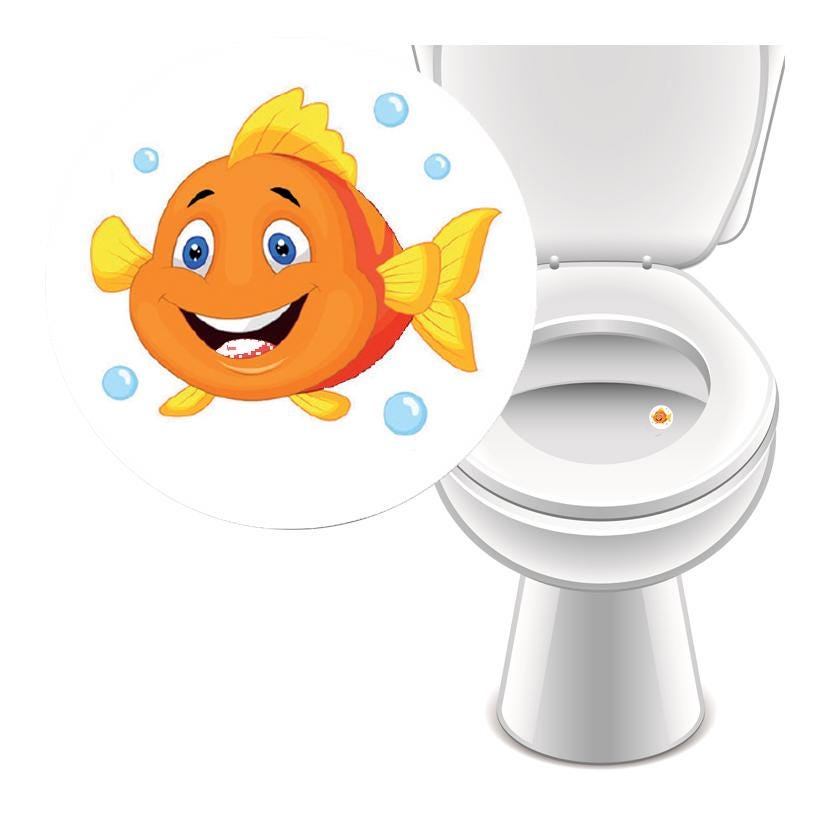 Potty Stickers Nemo - 4 Stickers- Urinal Target Stickers - Potty ...