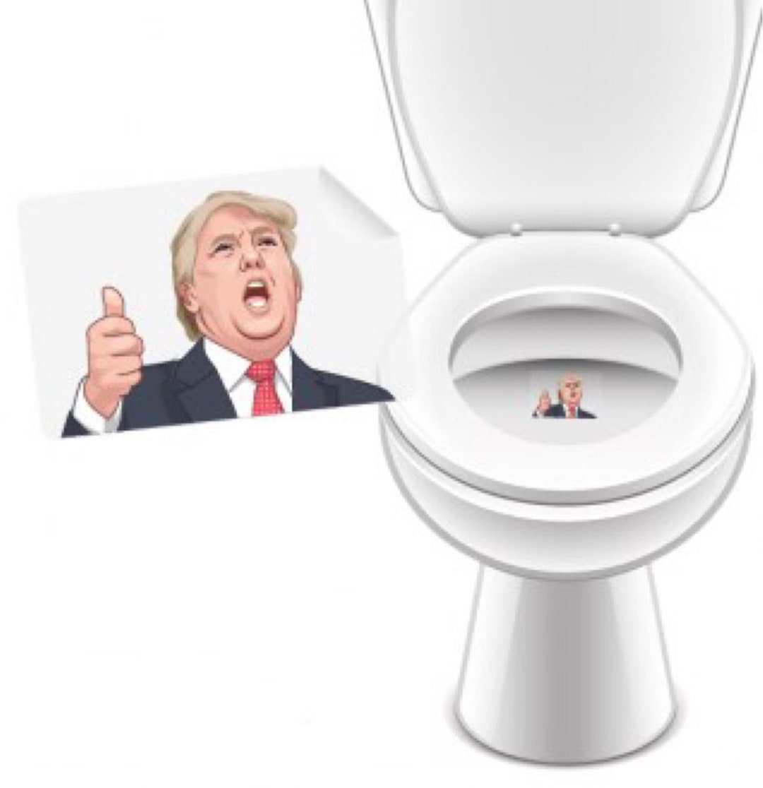 2 Urinal Stickers Trump Urinal Fly Urinal Target Stickers - Etsy