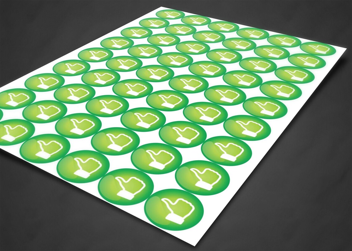 54 Thumbs up Stickers - Like Stickers - Reward Stickers - Incentive ...