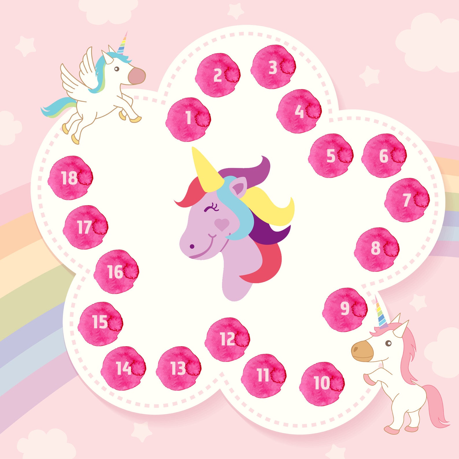 Reward Chart Unicorn With Stickers - 2 Reward Charts + 2 Sticker Sheets ...