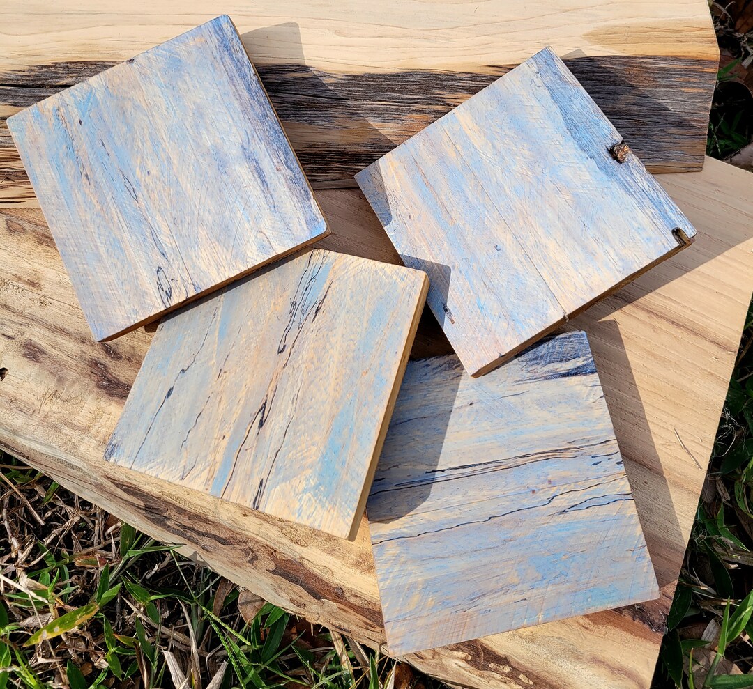 Brushed Vintage Blue Spalted Tamarind - Etsy