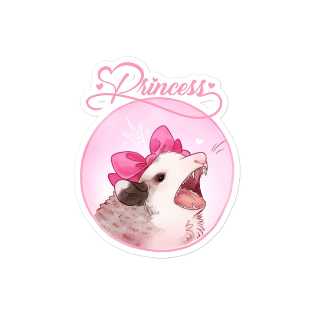 Possum Princess Sticker - Etsy