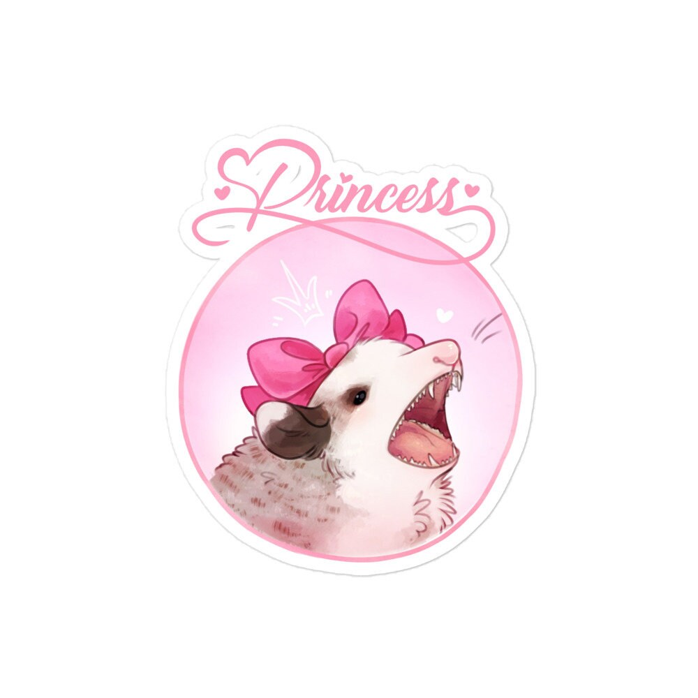 Possum Princess Sticker - Etsy