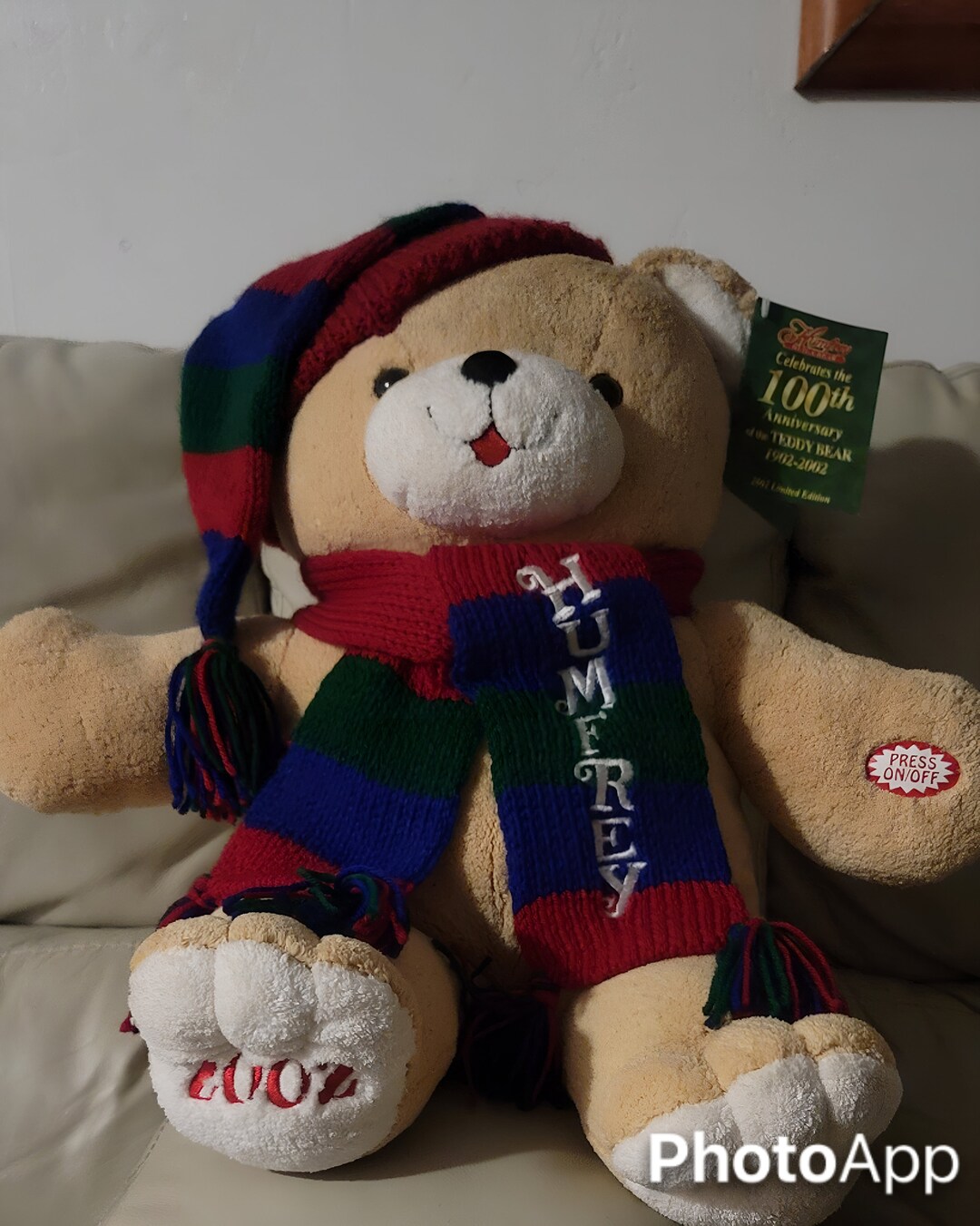 TALKING HUMFREY TEDDY - Etsy