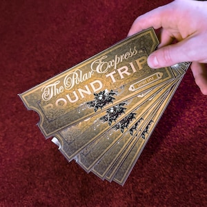 Polar Express Golden Tickets [with Personalisation Option] - Etsy