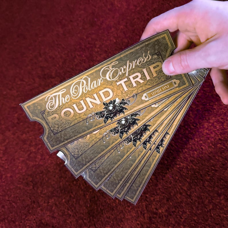 Polar Express Golden Tickets [with Personalisation Option] - Etsy