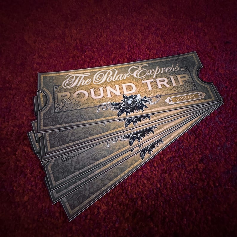 Polar Express Golden Tickets [with Personalisation Option] - Etsy