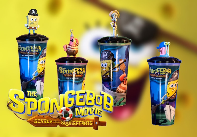 Spongebob Movie Cups & Toppers - Etsy