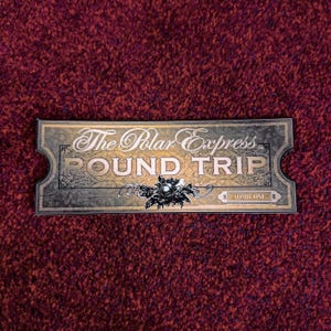 Polar Express Golden Tickets [with Personalisation Option] - Etsy