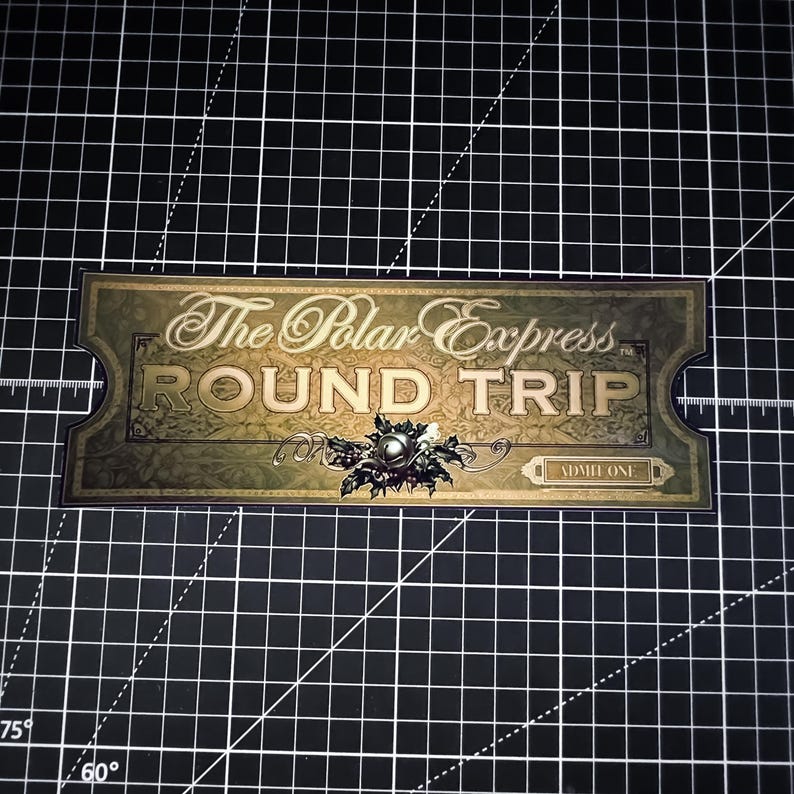 Polar Express Golden Tickets [with Personalisation Option] - Etsy