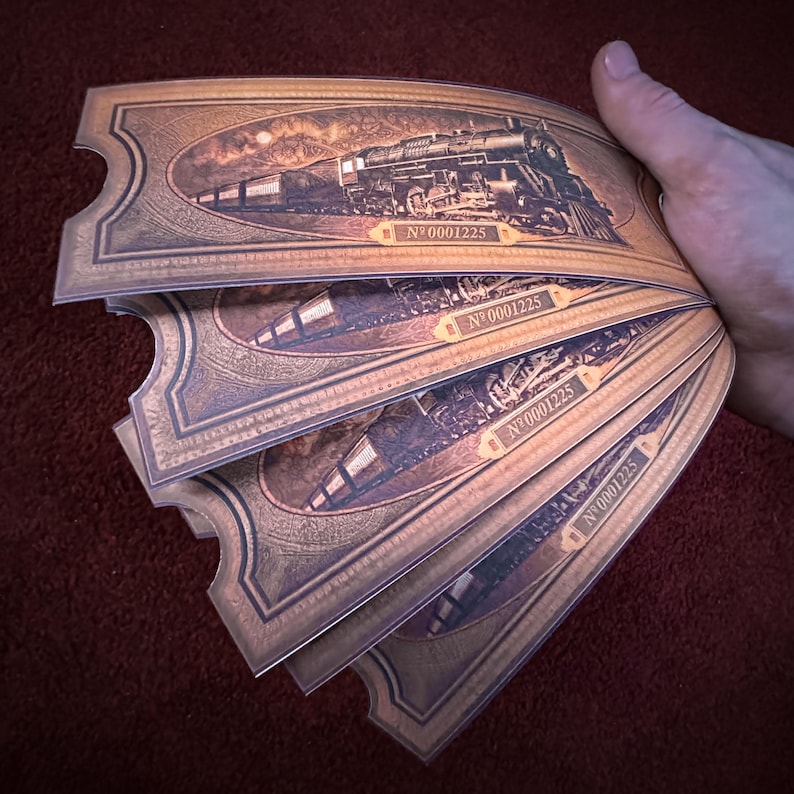 Polar Express Golden Tickets [with Personalisation Option] - Etsy