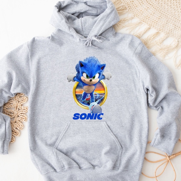 Sonic the Hedgehog Hoodie - Etsy UK