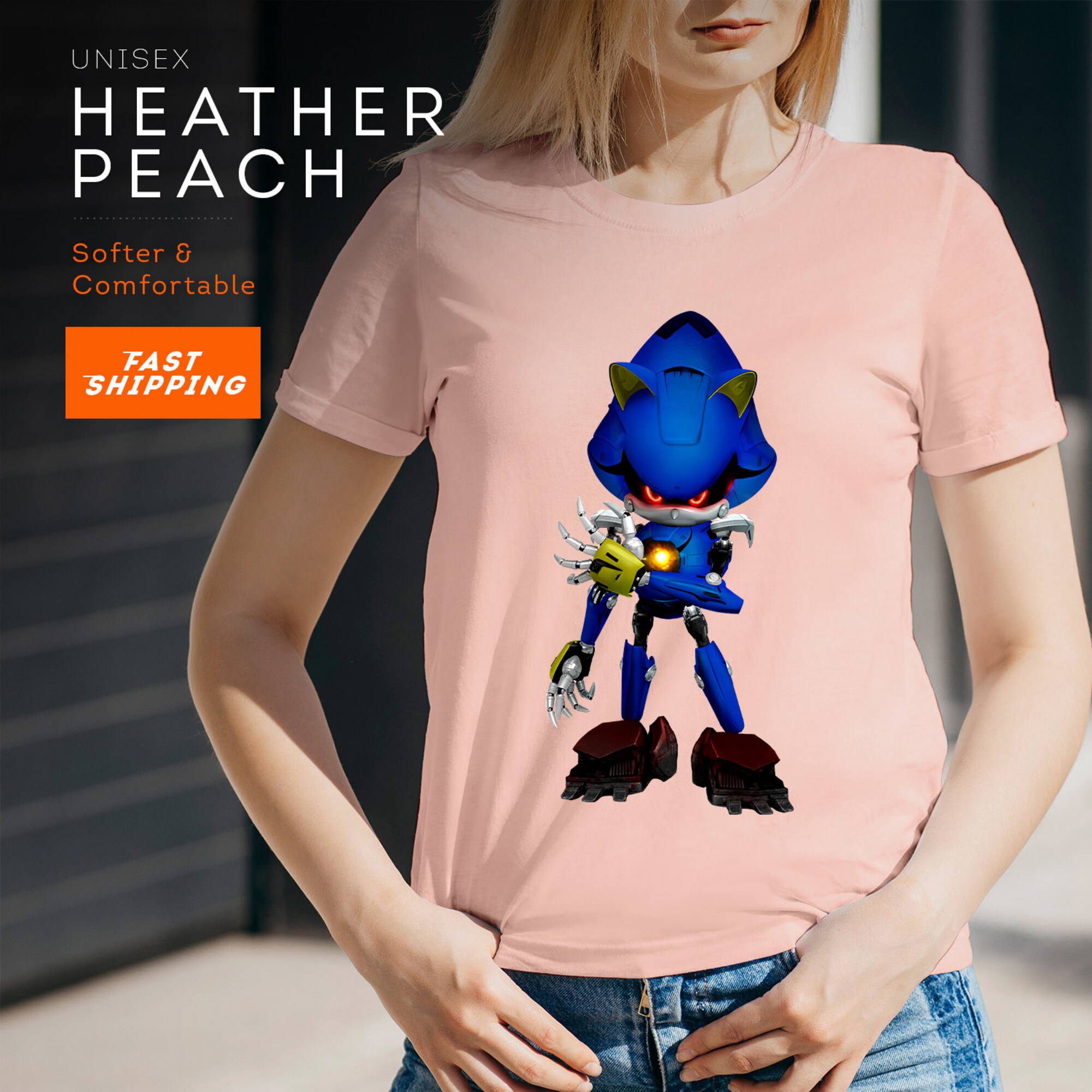 Metal Sonic T-shirt, Sonic Shirt, Sonic The Hedgehog Shirt, Sonic ...