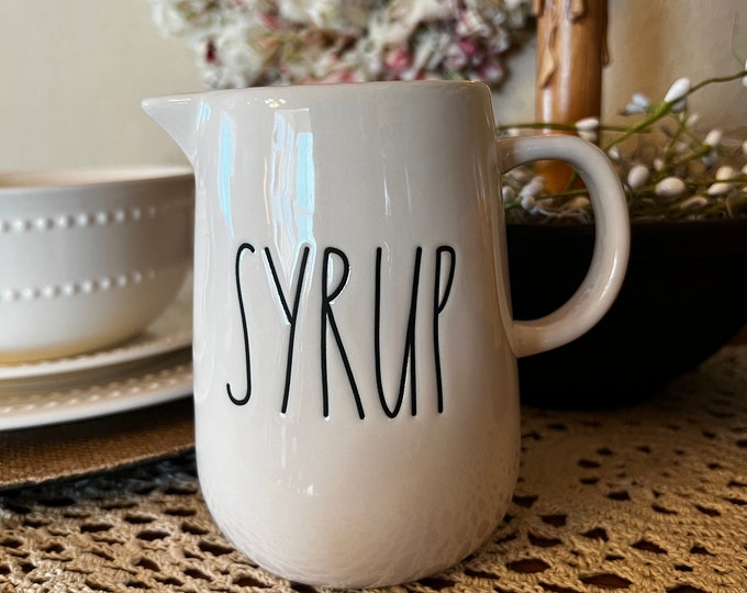Rae Dunn Small Breakfast Set Syrup Pitcher, Like New, 16 Oz., Ceramic ...