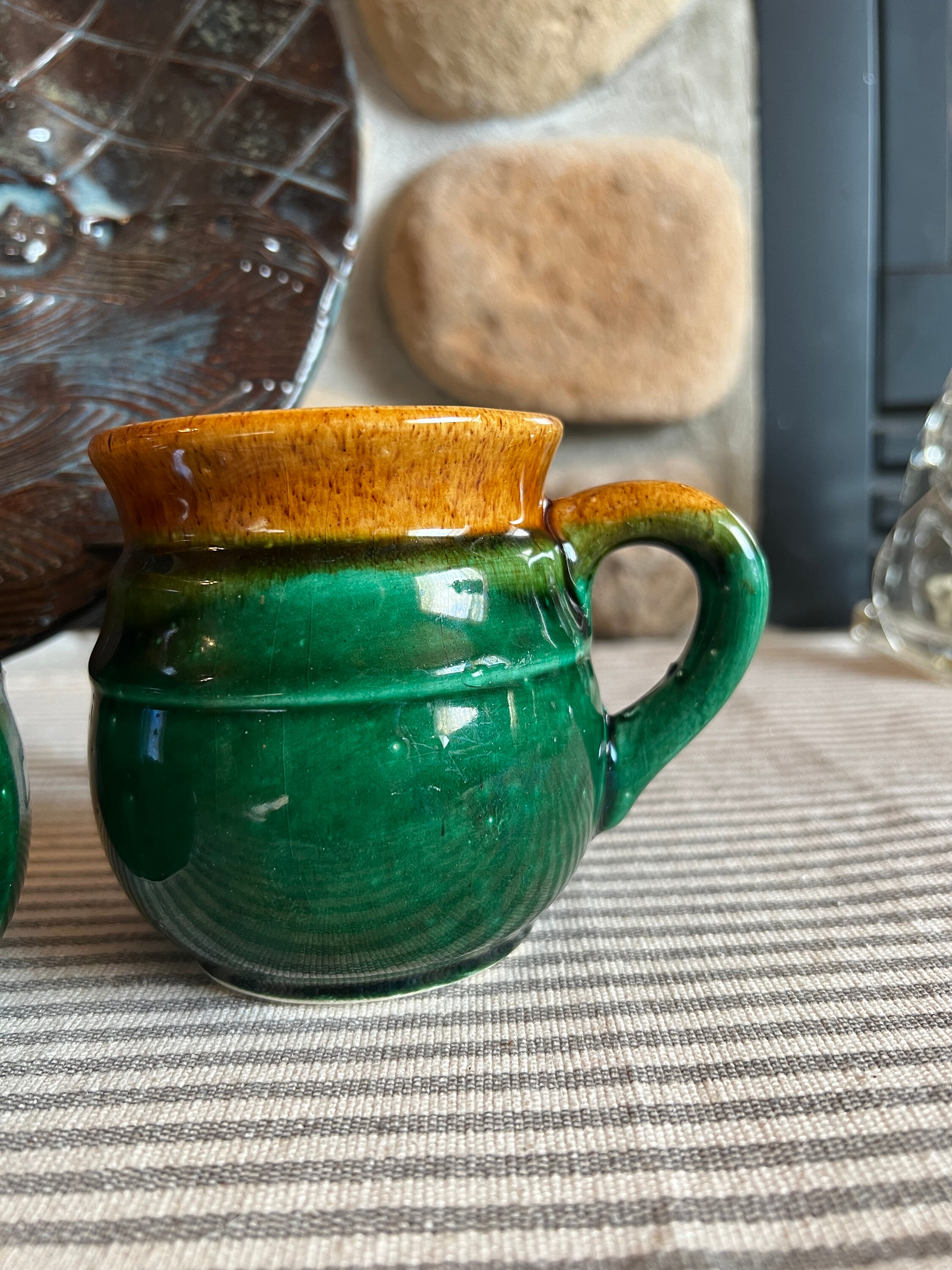 Vintage Hand Made Pottery Mugs Hand Painted Art Pottery - Etsy