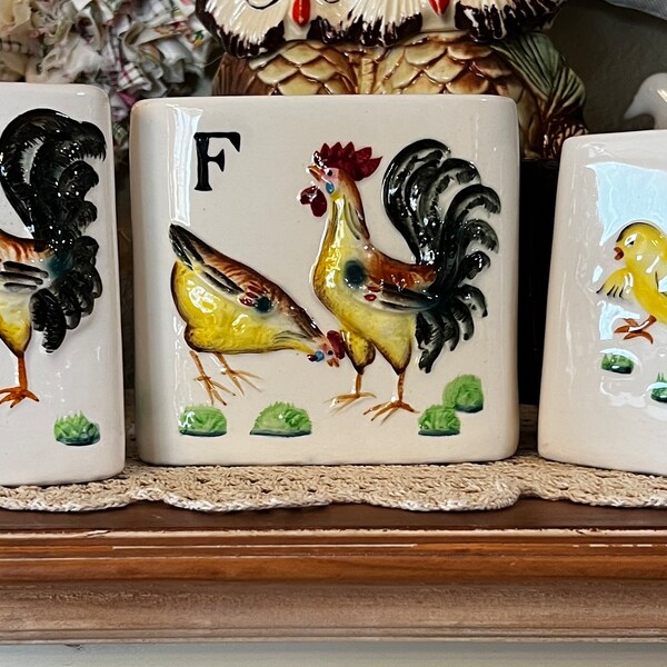 Rooster Canister Set - Etsy
