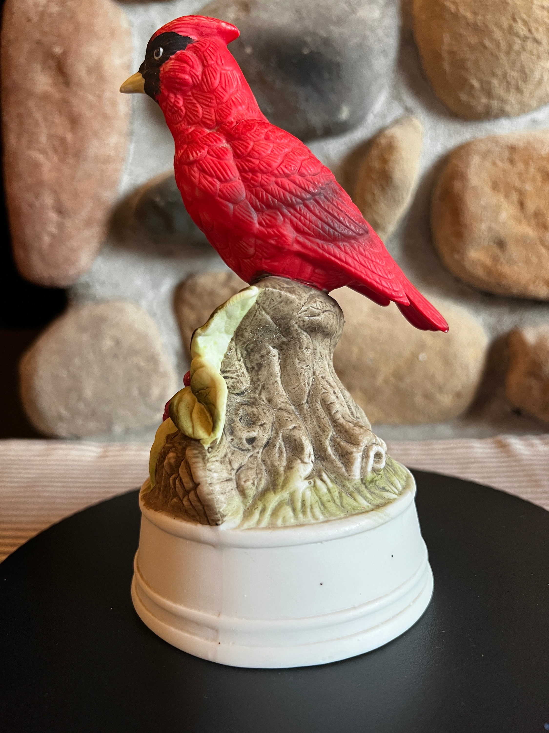 Porcelain Cardinal Musical Figurine - Etsy