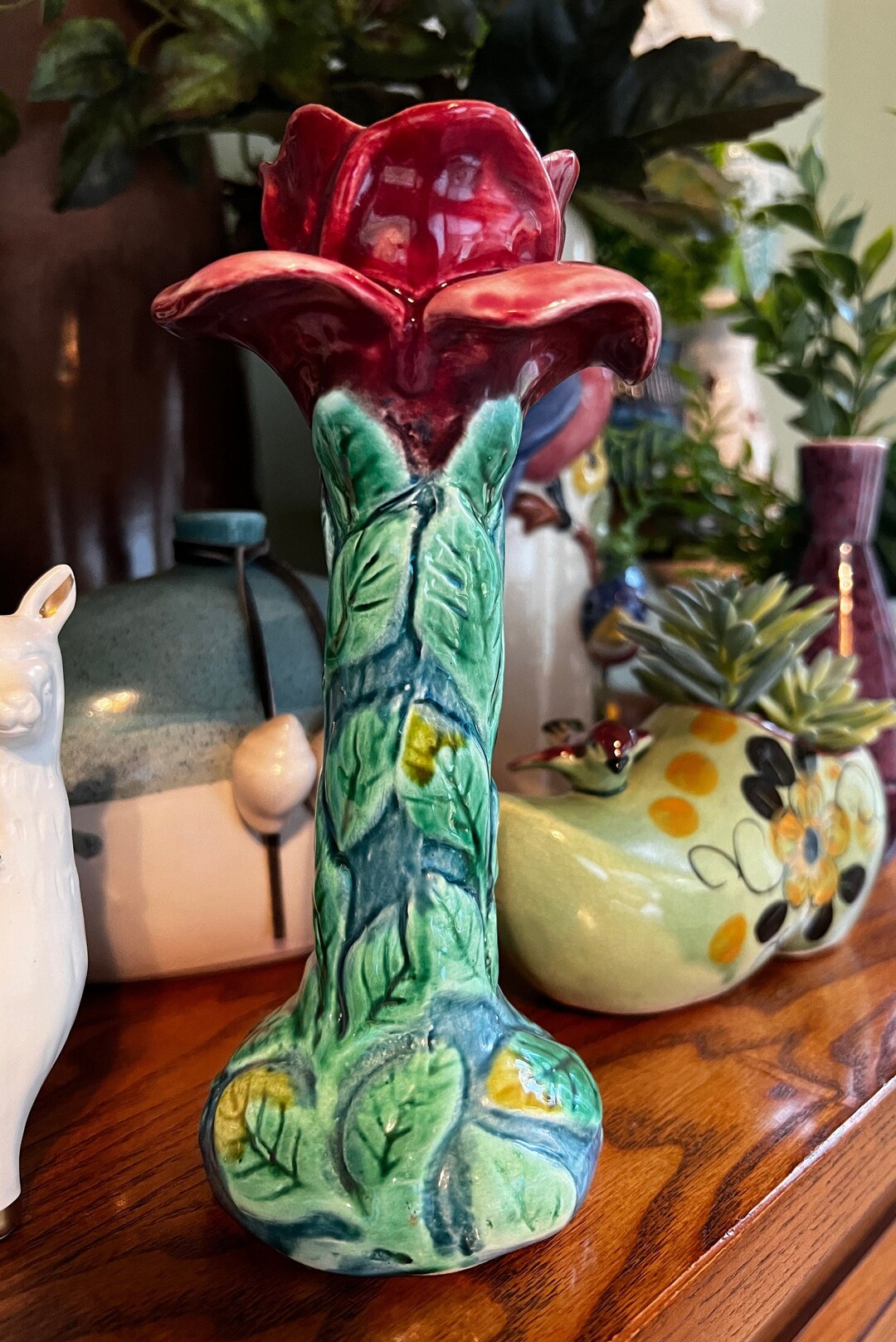 Rose Bud Vase Hand Painted Made in Japan - Etsy