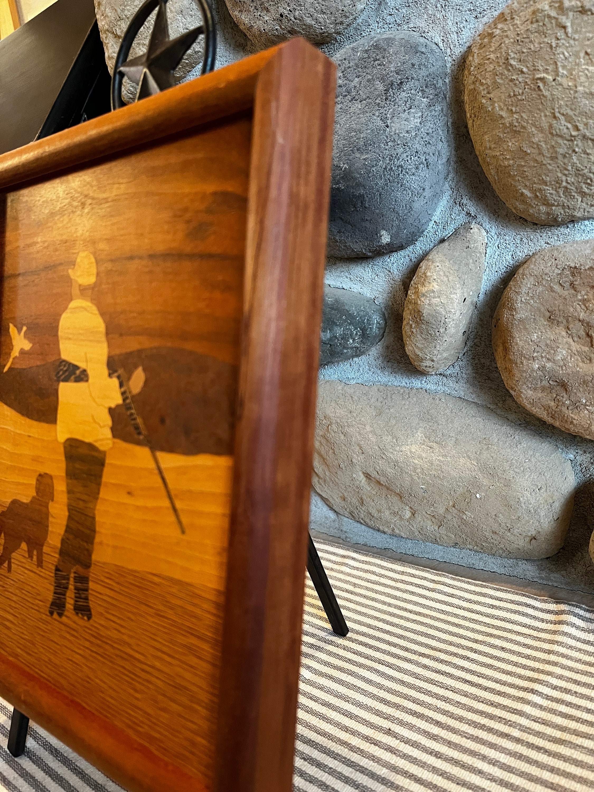 Vintage Wooden Inlay Picture Marquetry Pheasant Hunting - Etsy