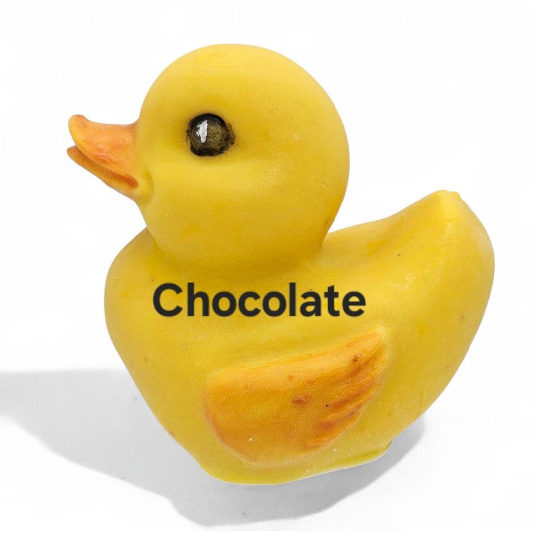 Handmade Chocolate Rubber Duck: Edible Cake Decoration, Cake Topper Ot ...