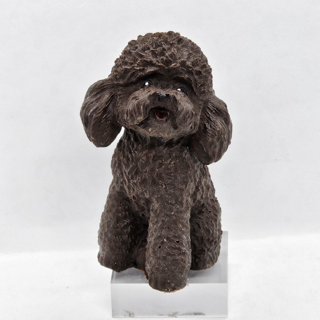 Handmade Chocolate Poodle Figure: Ideal Cake Topper, or Gift for Dog ...