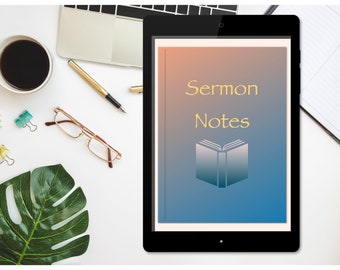 Everyday Bible Study Bundle Digital Sermon Notes Printable - Etsy