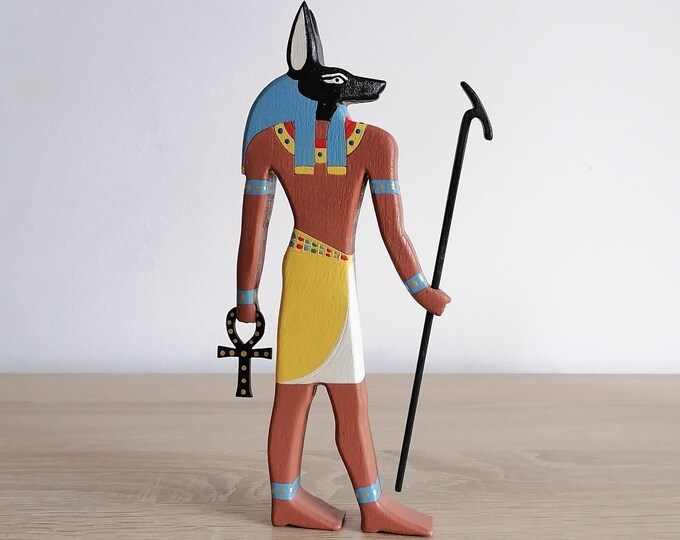 Egyptian God Anubis, Anubis Statue, Hand-painted Ancient Egyptian God ...