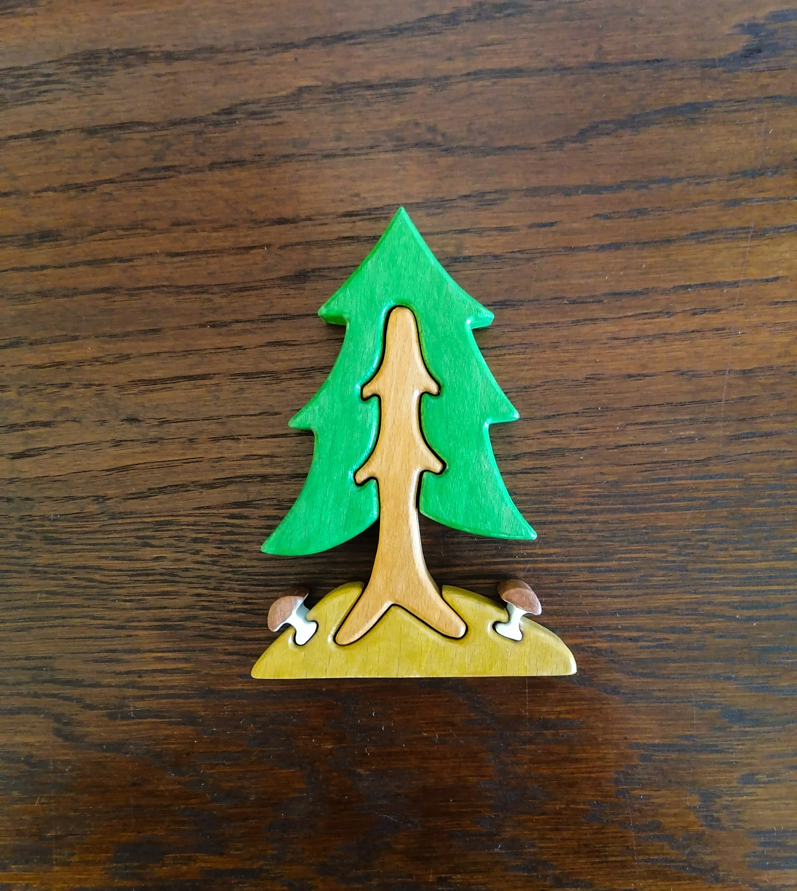 Wooden Tree Puzzle Set: Montessori Educational Toy - Etsy