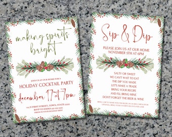 Dip Party Invitation - Etsy