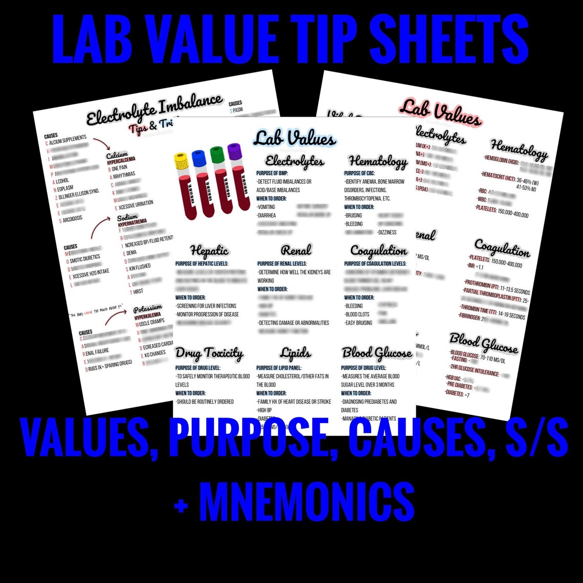 NCLEX LAB VALUES | Nurse Mnemonics | Nclex Study Tips | Nursing Student ...