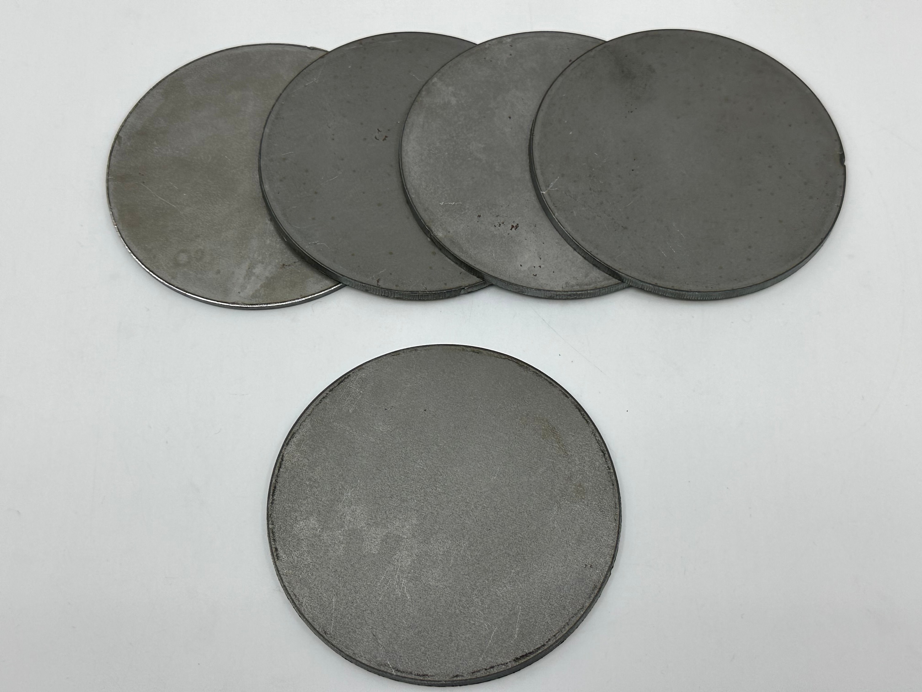 1/8" Steel Plate Round Circle Disc Mild Steel - Quanity 5 - (.125 Inch ...